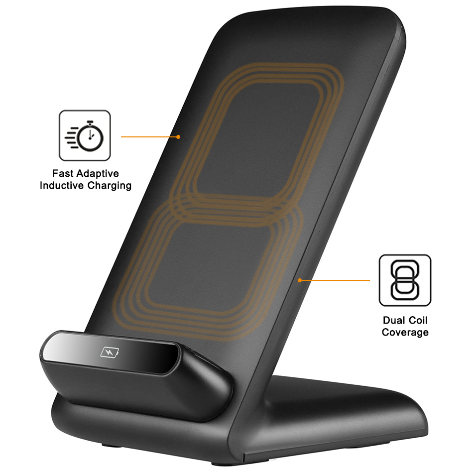 10W Qi Fast Wireless Charging Stand for Samsung Galaxy S9+